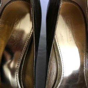 Coach | Shoes | Coach Gold Metallic Pumps 7 | Poshmark